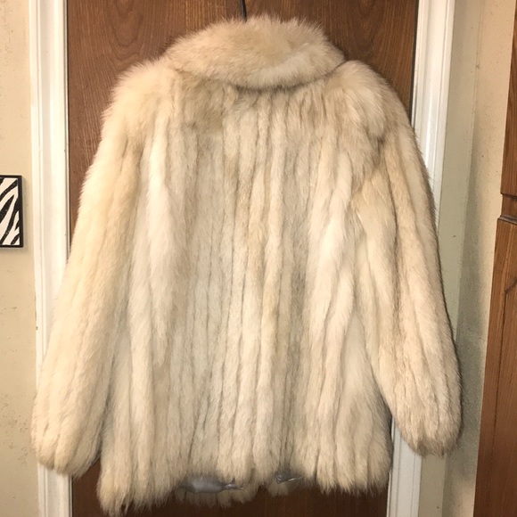 Jackets & Coats | Genuine Saga Natural Blue Fox Fur Coat | Poshmark